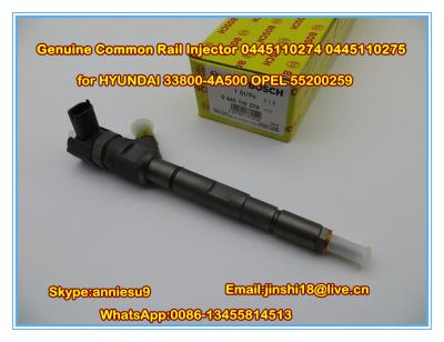China Original Fuel Injector 0445110274/0445110275 for HYUNDAI fuel injector 33800-4A500 O for sale