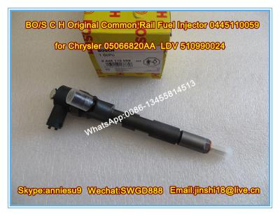 China Common Rail Fuel Injector 0445110059 for Chrysler 05066820AA LDV 510990024 for sale