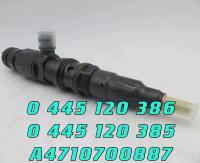 China Original Brand New Diesel Common Rail Fuel Injector 0445120386, 0445120385, 0986435647, A4710700887 for sale