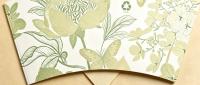 China Pre-die-cut & Pre-printed PE Laminated Paper Cup Fan Blanks with Food-grade PE Lamination and Custom Printing for sale
