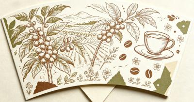 China Precision Die-Cut Paper Coffee Cup Blanks - Food-Grade PE/PLA Coated Ready-to-Form Semi-Finished Cups for sale
