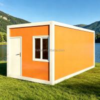 China Factory Direct 20ft 40ft Orange Flat Pack Container House for Warehouse Use Steel Sandwich Panel Contemporary Design China for sale
