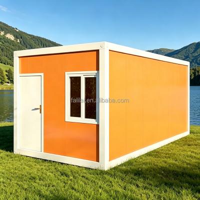 China Factory Direct 20ft 40ft Orange Flat Pack Container House for Warehouse Use Steel Sandwich Panel Contemporary Design China for sale