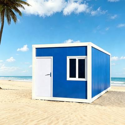 China Ready-Made Luxury Mobile Modular Flat Pack Container House Steel Sandwich Panel Modern Design Portable Living Office Building for sale