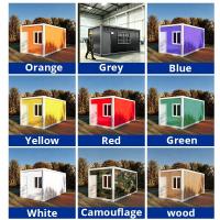 China Ready-Made Luxury Mobile Modular Flat Pack Container House Steel Sandwich Panel Modern Design Portable Living Office Building for sale