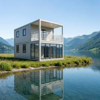 China New Technology 20ft Low Cost Fast Assemble Flat Pack Container House & Office Steel Sandwich Panel Contemporary Hotel Use for sale