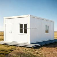 China 20ft Flat Pack Container House Prefab Tiny Cabin Steel Sandwich Panels Modern Eco-friendly Home Office Hotel Use Bedroom Relief for sale