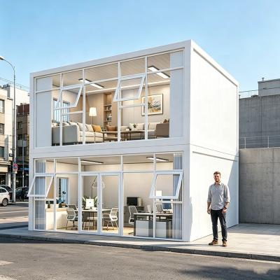 China 2026 Easy Installation Homestay Modern Flat Pack Container Home Cheap Modern Building Flat Pack Container House Made in China for sale