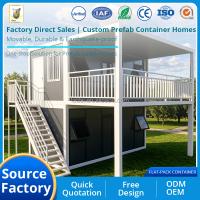 China Flat Pack Container House 20 Foot Modular Building Custom Size Steel Sandwich Panel Contemporary Design Hotel School Office for sale