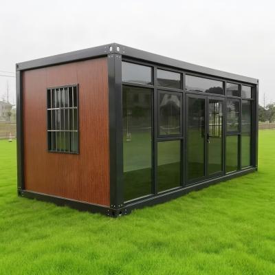 China 20ft 40ft Luxury Flat Pack Container House Modular Office Home Prefab Container Home Mobile Shop Tiny Homes Fire-resistant for sale