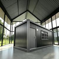 China Custom Flat Pack Steel Sandwich Panel Container House Fast Assemble Prefab Contemporary Design Detachable Modular Home Hotel for sale