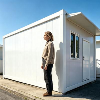 China 20ft Flat Pack Container House-Hotel & Living Room Use Steel Sandwich Panel Multi-function Wind/Earthquake Resistant Affordable for sale