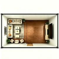 China 20ft Flat Pack Container House-Hotel & Living Room Use Steel Sandwich Panel Multi-function Wind/Earthquake Resistant Affordable for sale