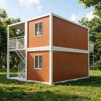 China China Factory Custom Eco-friendly Flat Pack Container Fast Assemble Modular Farm House Class Fireproof Rock Wool Office Building for sale