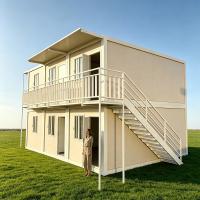 China 20 Foot Waterproof Sandwich Panel Bolt Assembly Flat Pack Container House Quick Install Prefab Modular School Hotel Office for sale