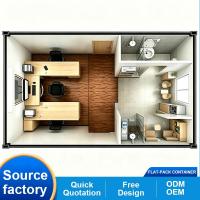 China Newly Designed Modern Factory Direct 20-foot Reusable Portable Flat Pack Steel Sandwich Panel Outdoor Container Homes Micro for sale