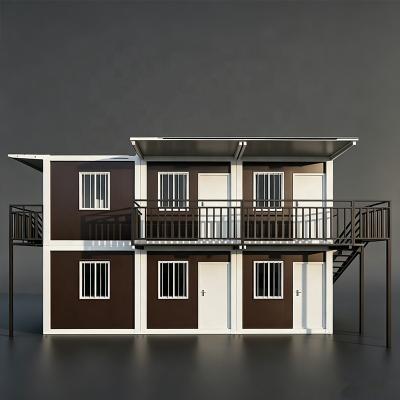 China Factory Direct Export  20&40ft Flat Pack Container House Galvanized Steel Frame Stackable Prefab Dorm Office CE Certified for sale