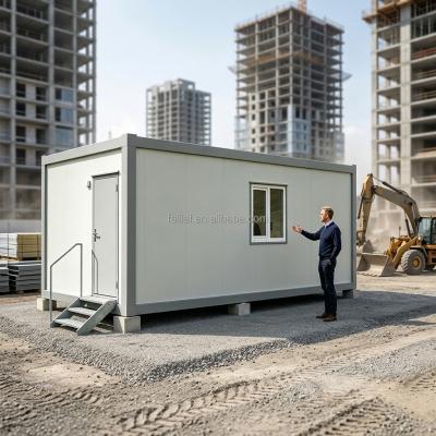 China 20ft 30ft Prefab Flat Pack Container Office Low Cost Fast Assemble Living House Eco-friendly Tiny Office House Temporary Houses for sale