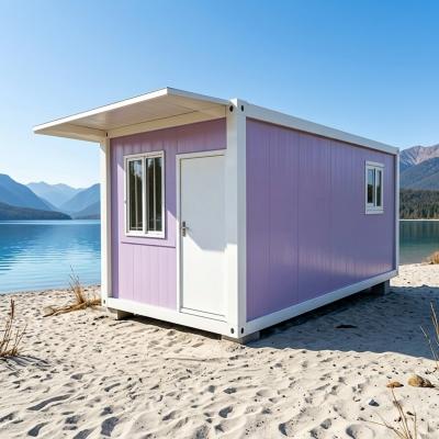 China 10ft/20ft/40ft Detachable Tiny Home Modular Container House Easy-Assembly  Container Home Office Galvanized Steel Frame House for sale
