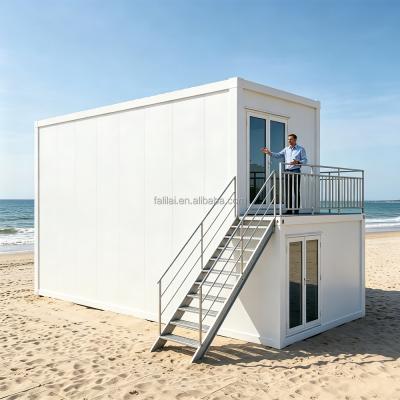 China 20&30ft  Prefab Container House Galvanized Steel Structure Fireproof Sandwich Panel Quick Assemble Modular Mobile Home Office for sale