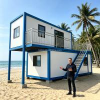 China Quick Assembly Modern Tiny House Flat Pack Container Home 20ft Modular Prefabricated Mobile Villa Galvanized Steel Office Hotel for sale