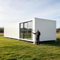 China Portable Container House Office Building  Modular Sandwich Panel Eco-Friendly Lightweight Fast Install Flat Pack Container House for sale