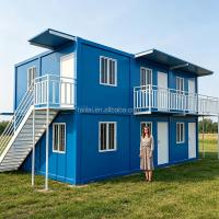 China Prefabricated Movable 20ft 40ft Flat Pack Container Container House for Office Ready Made House Portable Office Luxury House for sale