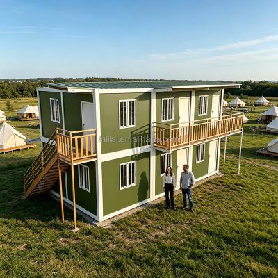 China China Factory Wholesale 20ft 40ft Luxury Modular Container House Detachable Prefab Steel Camping Home for Shop Use Tiny House for sale