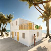 China China Factory High Quality Premium Breathable Contemporary Design Flat Pack Mobile Container Houses Office Restaurant Dormitory for sale