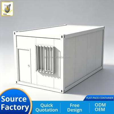China Factory High Quality Customizable 20ft Container Home Modular Tiny Flat Pack House for Apartments Hotels Sandwich Panel Steel for sale