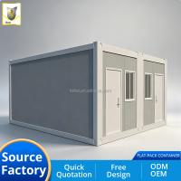 China High Quality Luxury 20ft 40ft Modular Home Flat Pack Container House for Apartments Hotels Durable Sandwich Panel Steel for sale