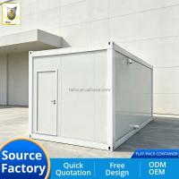 China Factory Low Price 20ft Container Houses Portable Movable Temporary Housing for Home Steel Sandwich Panel Apartment Hotel for sale