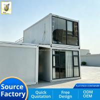 China Modern Modular 20ft Container House High Quality Prefabricated Flat Pack for Hotels Apartments Constructed Steel Sandwich Panel for sale