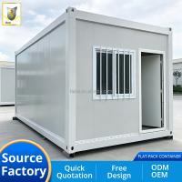 China Manufacturer Low Price Flat Pack Living Container House Prefabricated Modular Houses for Apartment Hotel Steel Sandwich Panel for sale