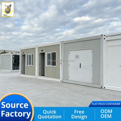 China Modern 20ft Container Houses Prefabricated Tiny Modular Homes for Apartments Hotels Durable Steel Sandwich Panel Manufacturer for sale