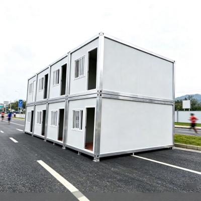 China Factory Luxury Portable Prefab House Modular Steel and Sandwich Panel Container Home with Eaves for Hotels for sale