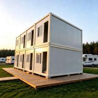 China Modern Portable Container House Prefabricated Mobile Tiny Homes for Office Use Steel Material for Hotels Apartments for sale