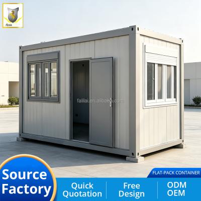China Low Cost 20/40ft Flat Pack Container House, Portable Prefab Cabin, Insulated Mobile Home for Living/Office, Factory Direct Sale for sale