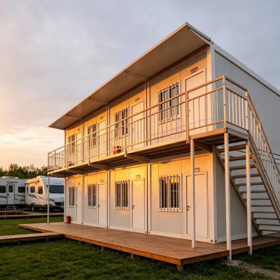 China Factory Prefab Mobile House 20ft Luxury Modular Container House Detachable Prefab Tiny House Camping Modern Living Room Bedroom for sale