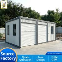 China 20ft Design Import Prefab Garage Modern Low Cost Shipping Container House Villa Camping Modular Prefabricated Home From China for sale