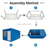 China Australia Certified 20Ft Prefab House China Factory Buy Shipping Container House Portable Steel Container House for School for sale