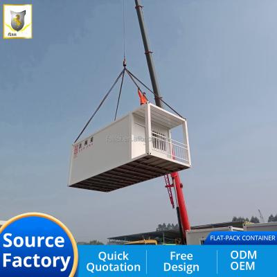 China Modular 10ft 20ft 40ft Prefabricated Flat Pack Steel Container Houses Portable Detachable Tiny Home Mobile Office School Hall for sale