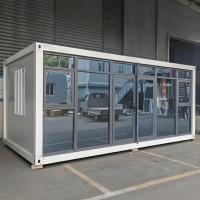 China 20ft Prefabricated Container House Mobile Tiny Homes Modular Living Container House Factory Workshop Office Container with Glass for sale