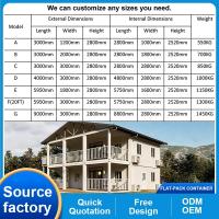 China Hot Sale Assembly Modern Style Detachable Portable House 10ft 20ft Living Home Modular Prefabricated Flat Pack Container Houses for sale