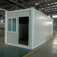 China 20ft Detachable Flat Pack Steel Sandwich Panel Container House Eco-friendly Waterproof Fireproof Modular Prefab Office Building for sale