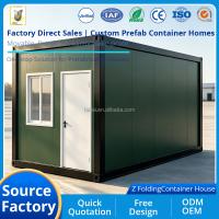 China Low Price 20ft Flat Pack Modern Container House Wind Resistant Detachable Container Unit Portable Modular Outdoor Office for sale