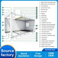 China Low Price 20ft Flat Pack Modern Container House Wind Resistant Detachable Container Unit Portable Modular Outdoor Office for sale