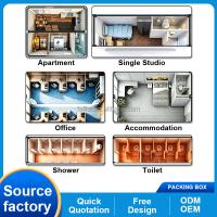 China Low Cost Fast Assembly Detachable Container House Custom Durable Container Office Modular Prefab Flat Pack Container Warehouse for sale