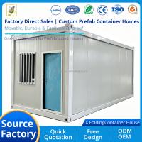 China 20ft Container House Prefab Flat Pack Container House Portable Detachable Container House Construction Site  Container Office for sale