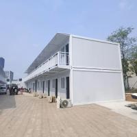 China 2 Storey Prefab Detachable Container House 20ft Fast Assembly  Construction Site Container Office Worker Dormitory Ready to Ship for sale